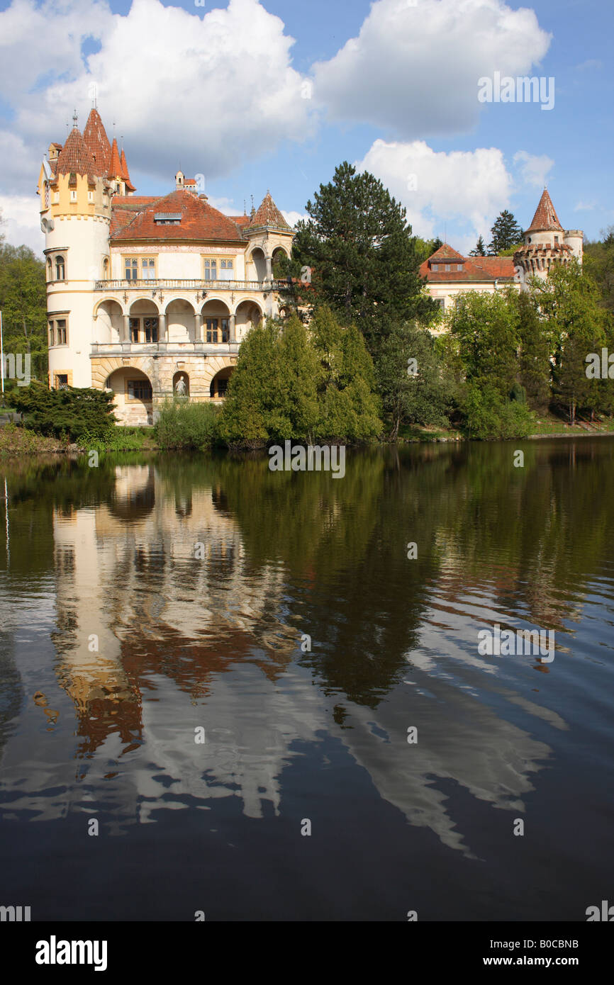 water castle Zinkovy Ceske district of Pilsen Czech Republic Europe ...