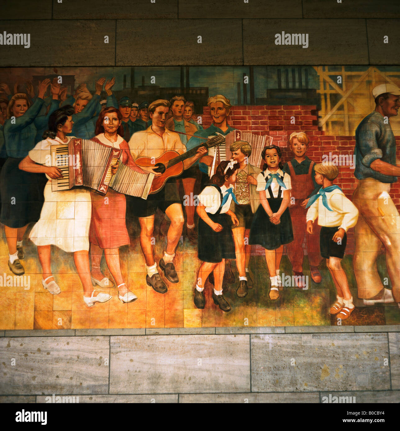 Germany, Berlin, Mural on wall Stock Photo - Alamy