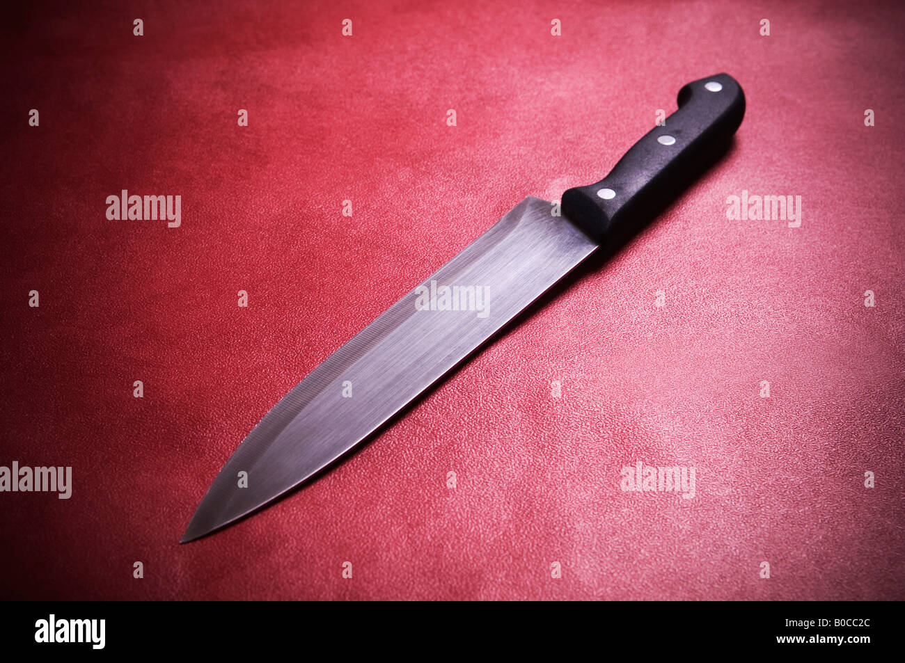 Large kitchen knife Stock Photo - Alamy