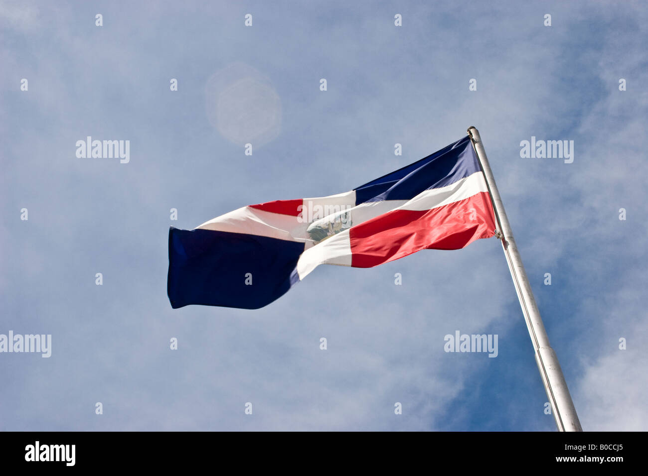 Dominican Republic National Flag Stock Photo - Alamy