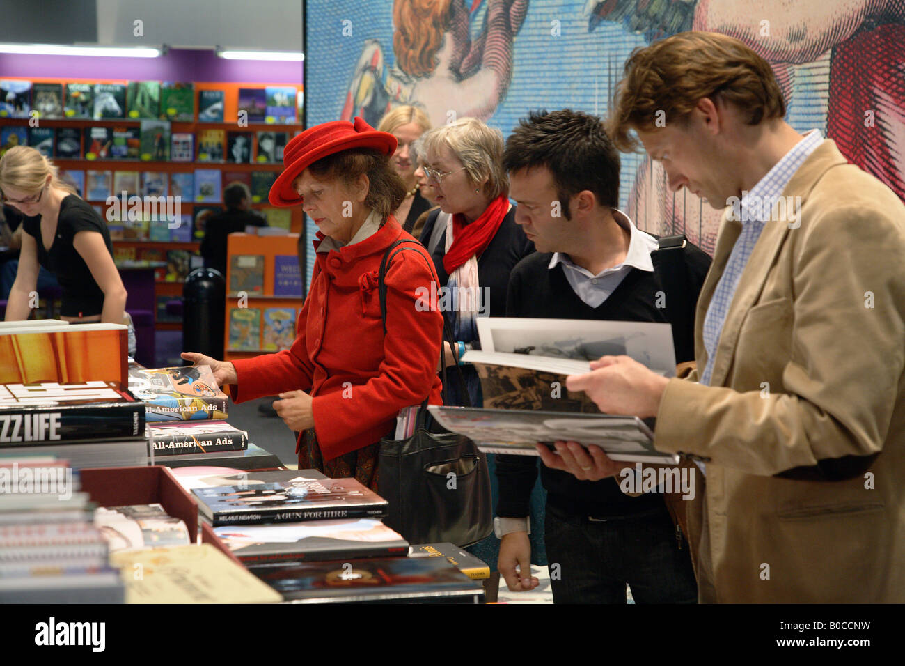 People at the Frankfurt Book Fair, Germany Stock Photo - Alamy