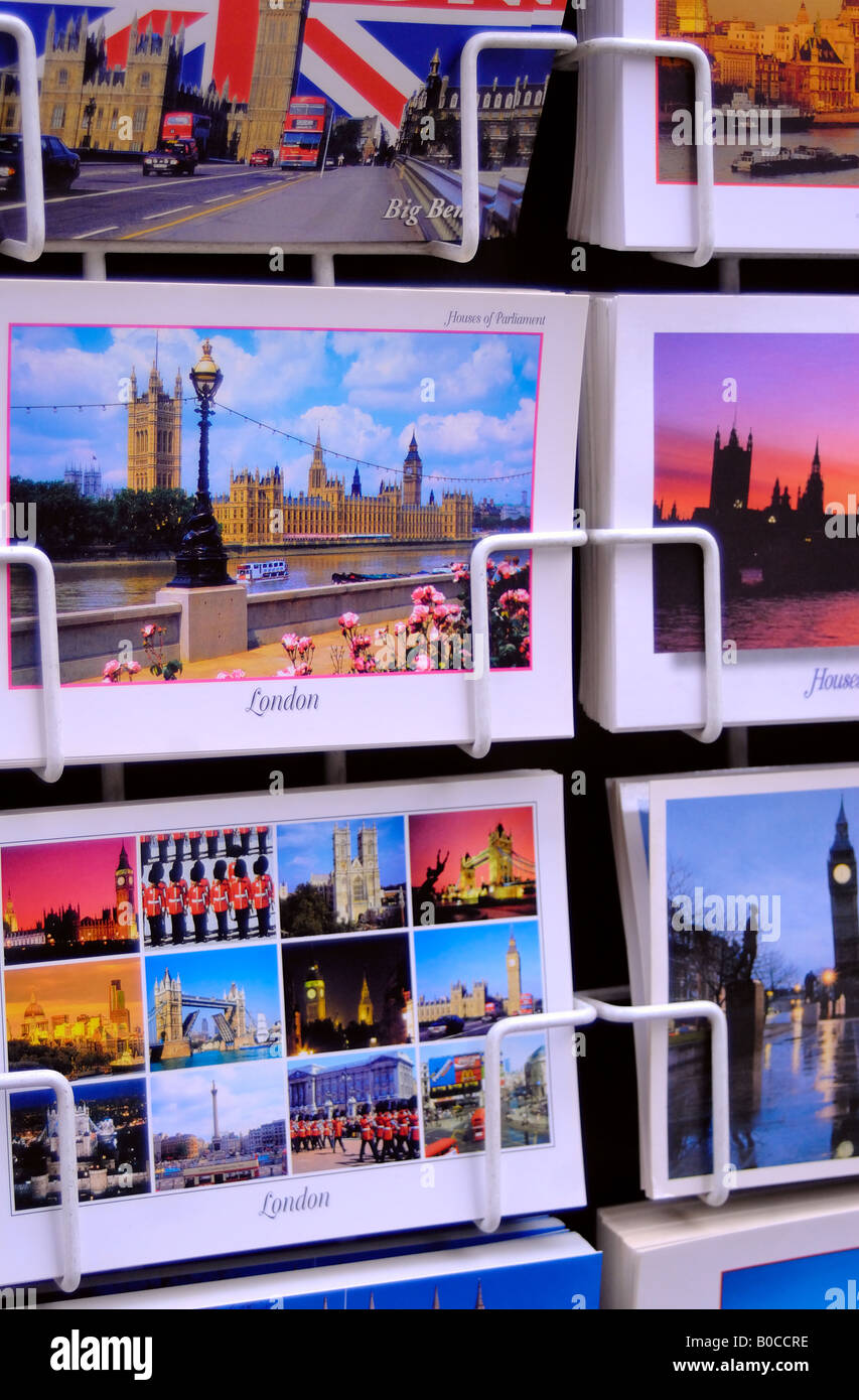 Postcards of London landmarks and icons for sale Stock Photo - Alamy