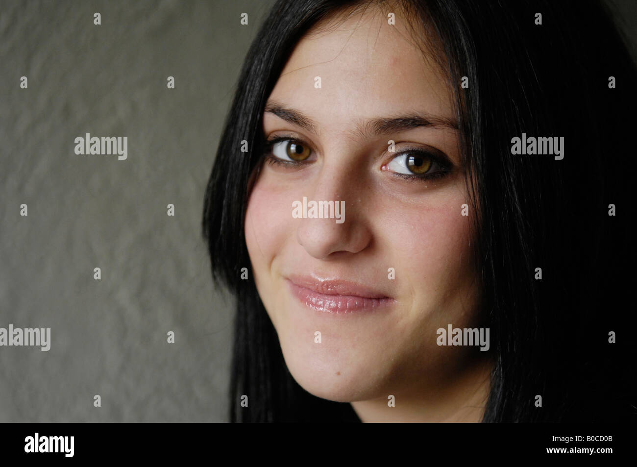 Smirking face teen hi-res stock photography and images - Alamy