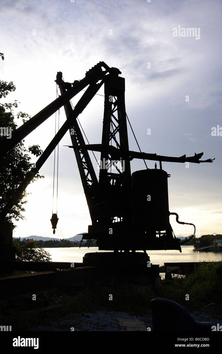 The Steam Crane used to power the Lateral Dry Dock at the Brooke ...