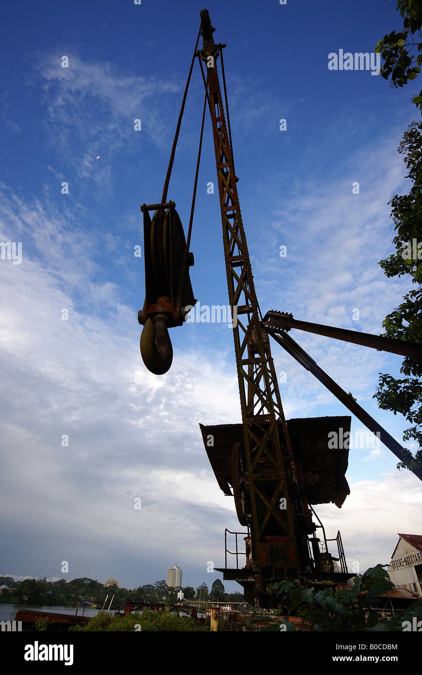 The Steam Crane used to power the Lateral Dry Dock at the Brooke ...