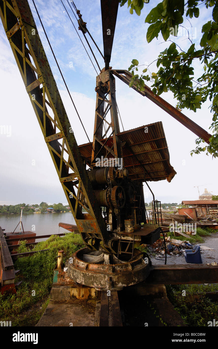 The Steam Crane used to power the Lateral Dry Dock at the Brooke ...