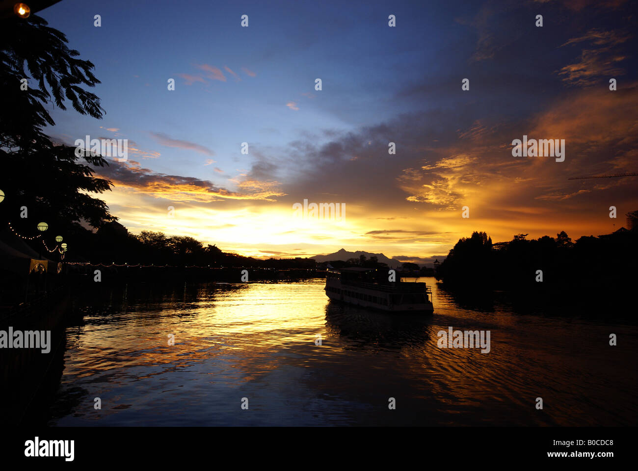 The MV Equatorial on her daily Sunset Cruise passing the new Dun on her ...