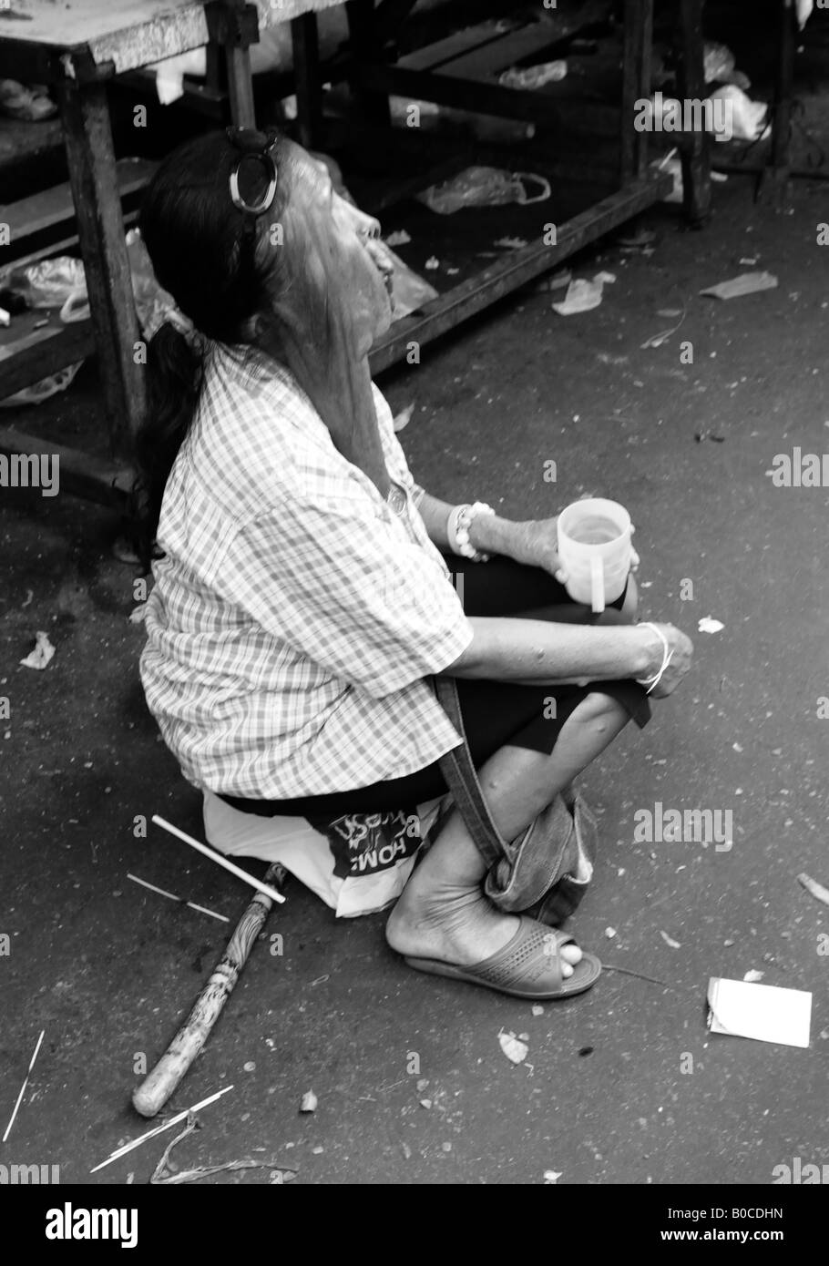 Disability poverty Black and White Stock Photos & Images - Alamy