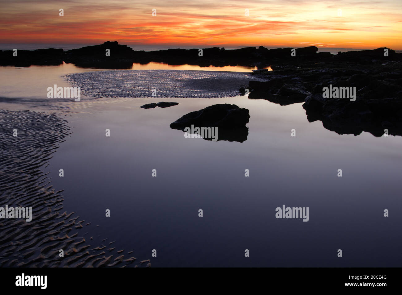 Sunset, St. Leonards on Sea Stock Photo - Alamy
