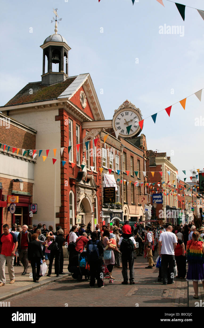 rochester town centre high street may day sweeps festival kent garden ...