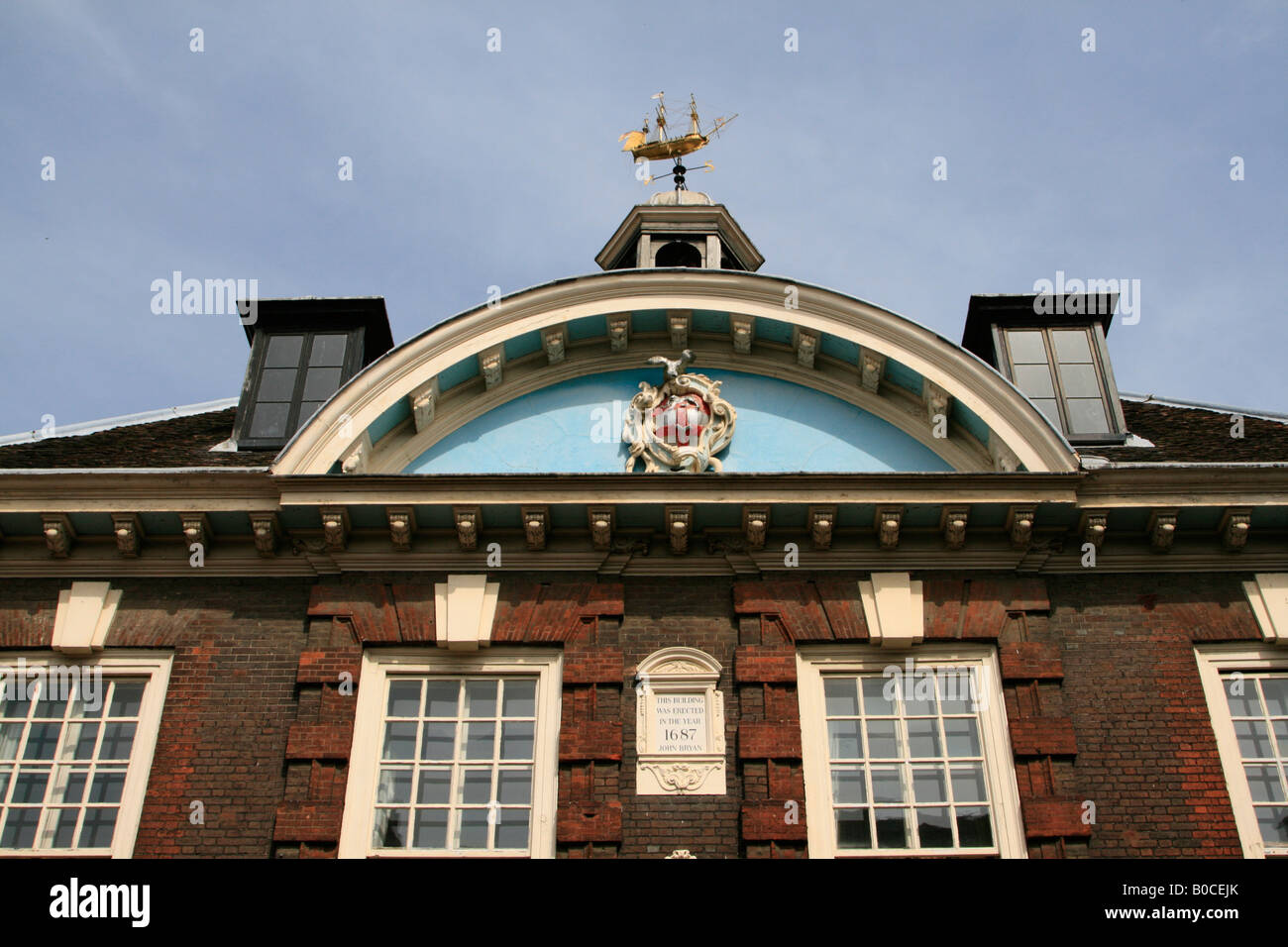 rochester high street town centre building kent england uk gb Stock ...