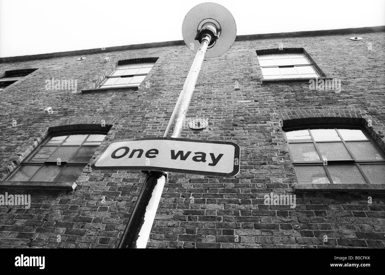 One Way sign London Great Britain Stock Photo - Alamy