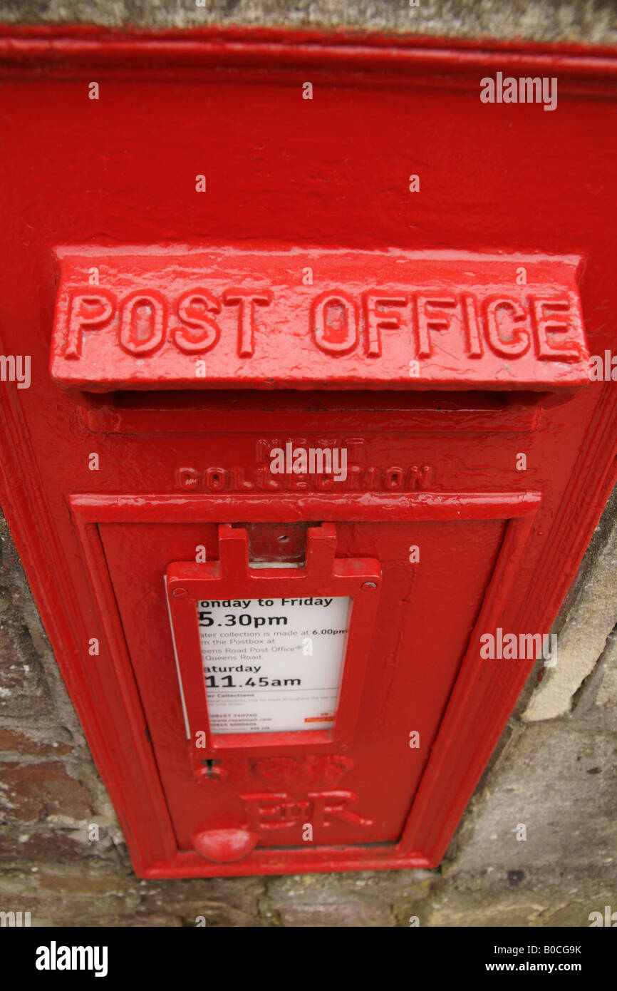 Red Post box Bristol Stock Photo - Alamy