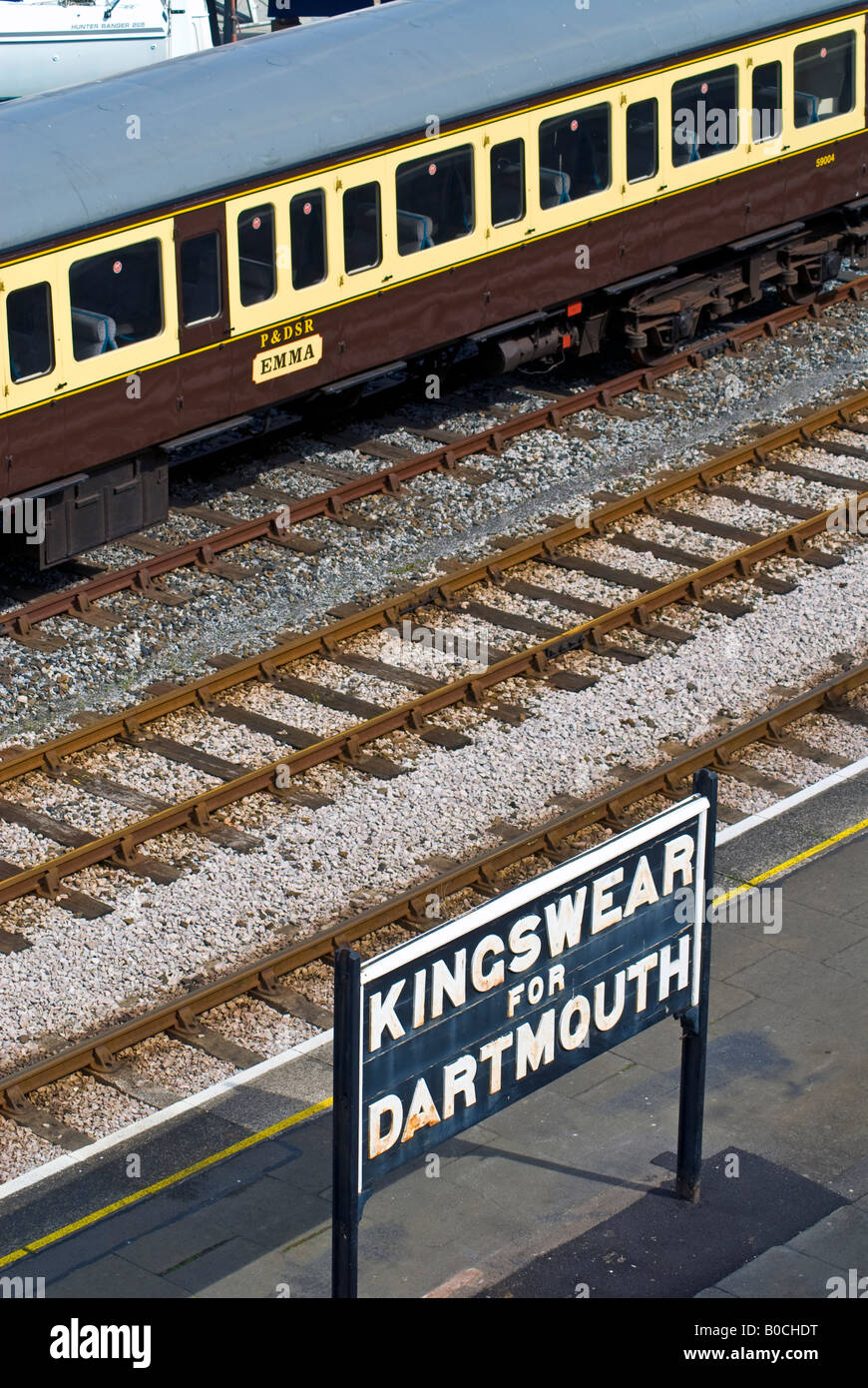 Kingswear station, Kingswear, Devon, England, home of the Paignton ...