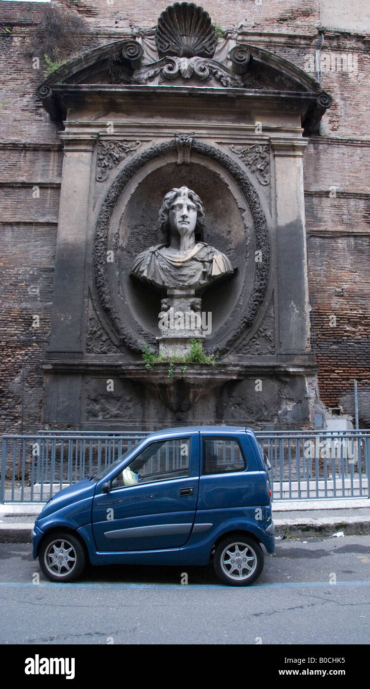Micro Car, Rome, Italy Stock Photo - Alamy