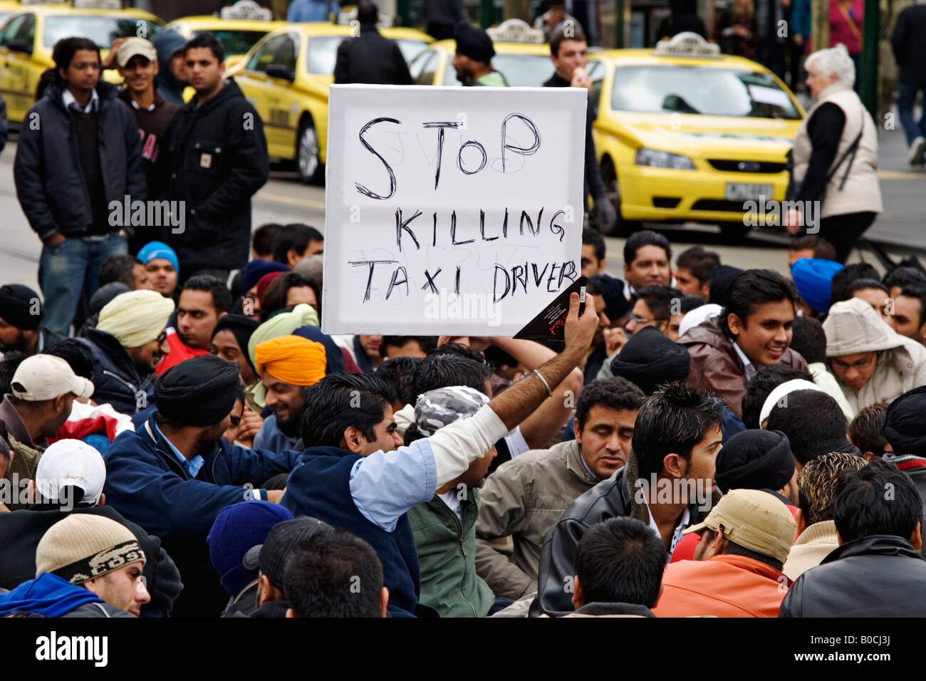 Violence to taxi cab drivers hi-res stock photography and images - Alamy