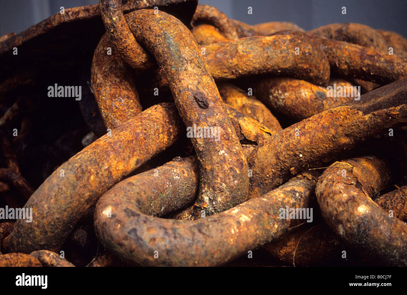 Rusty Old Chain Stock Photo - Alamy