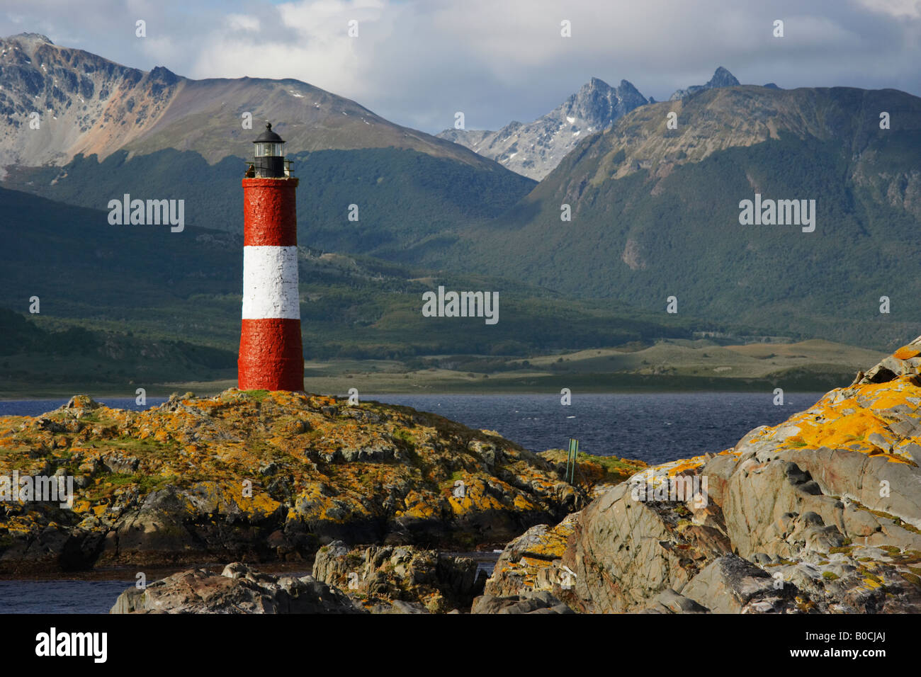 Lighthouse At The End Of The World on Isla de los Estados in The Beagle ...