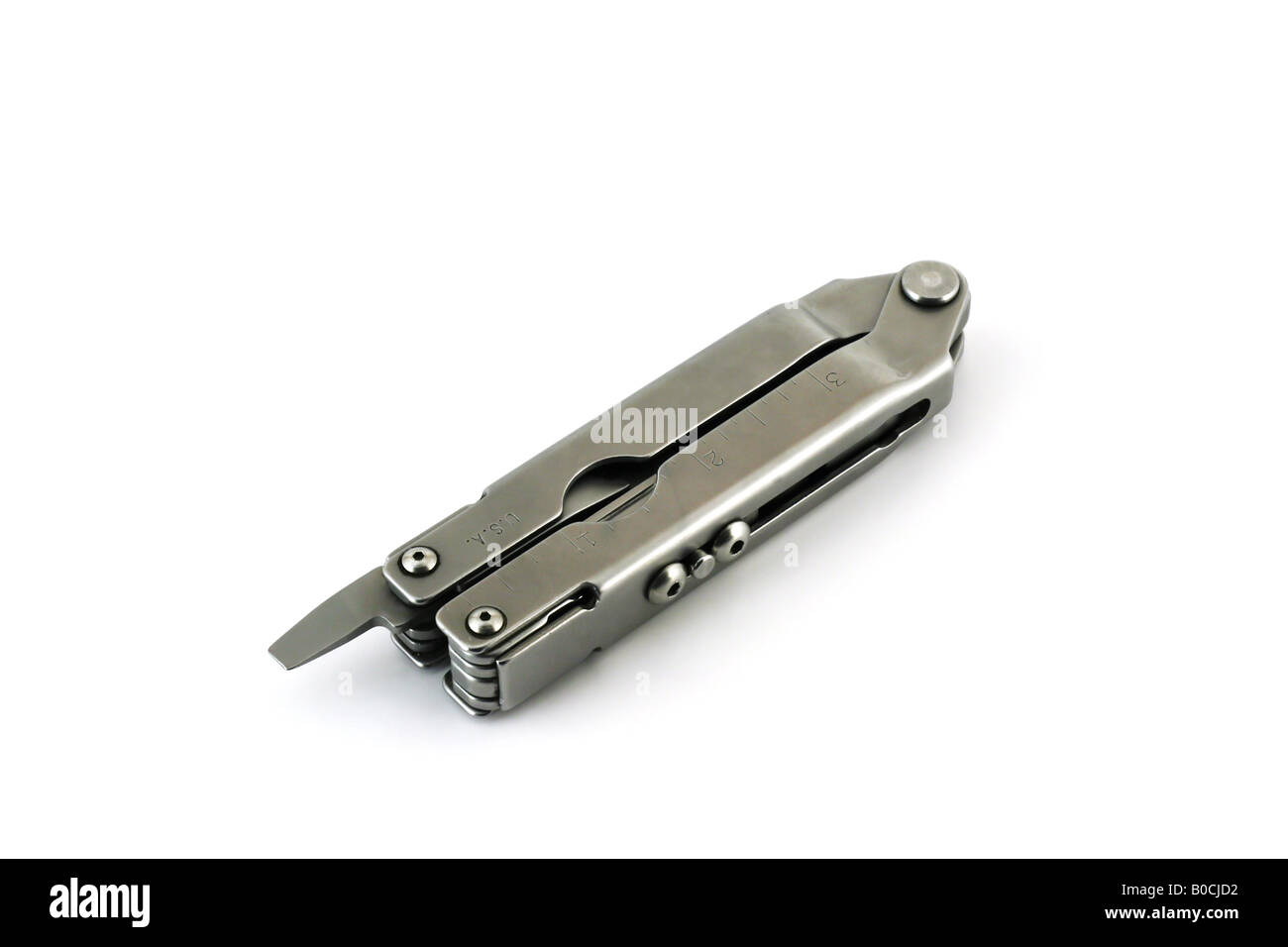 multi tool isolated on white background Stock Photo - Alamy