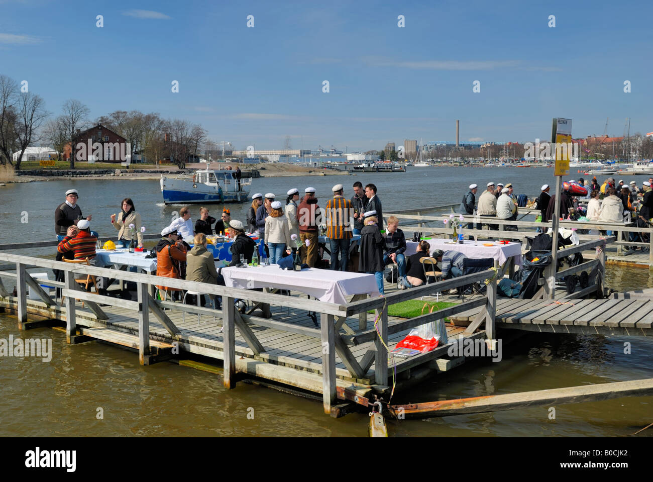 The May Day picnic, Helsinki. The only carnival-like celebration in ...