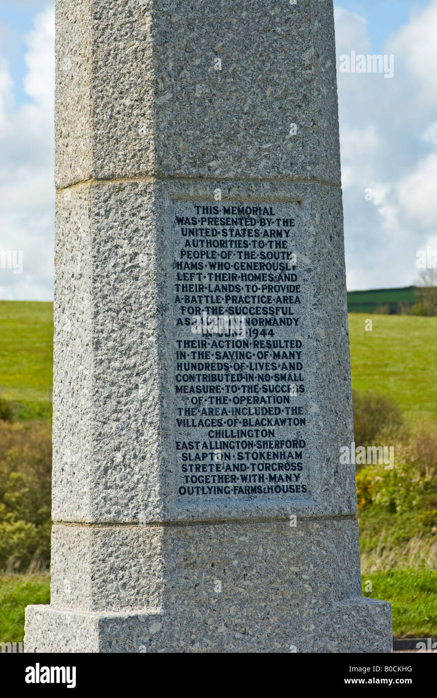 Slapton war memorial hi-res stock photography and images - Alamy