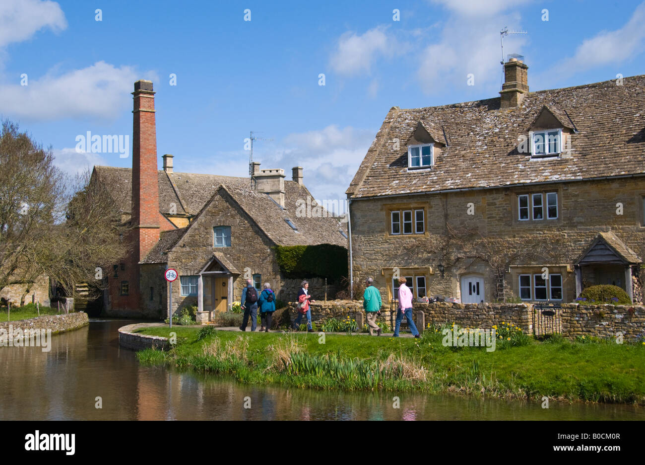 Mill Museum on River Eye in Cotswold village of Lower Slaughter ...