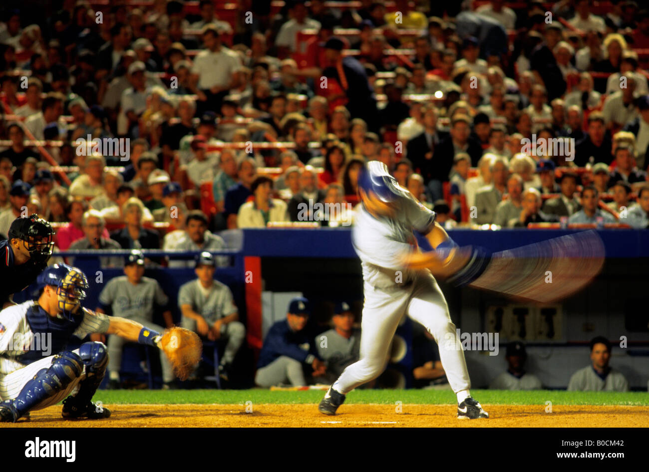 New York City Dodgers and Mets Baseball Batter at Shea Stadium Pro ...