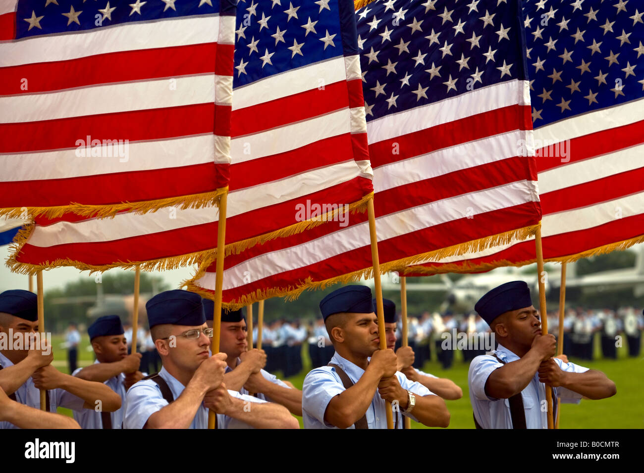 Usaf airman us flags close hi-res stock photography and images - Alamy