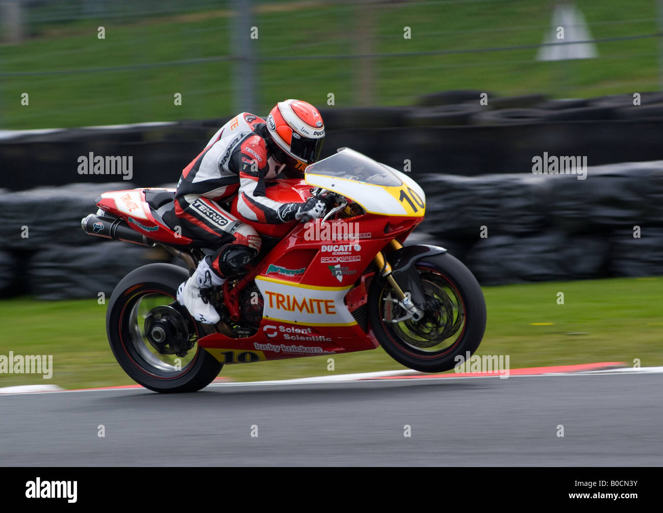 Leon Morris Riding a Ducati Motorbike in the British Superbike ...