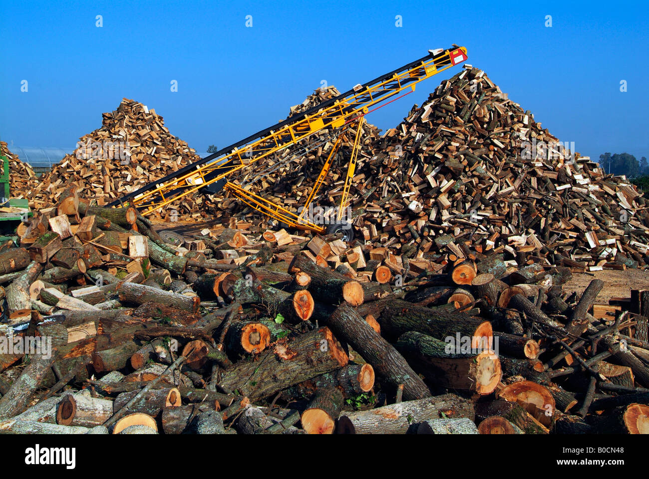 Wood burn stored Stock Photo - Alamy