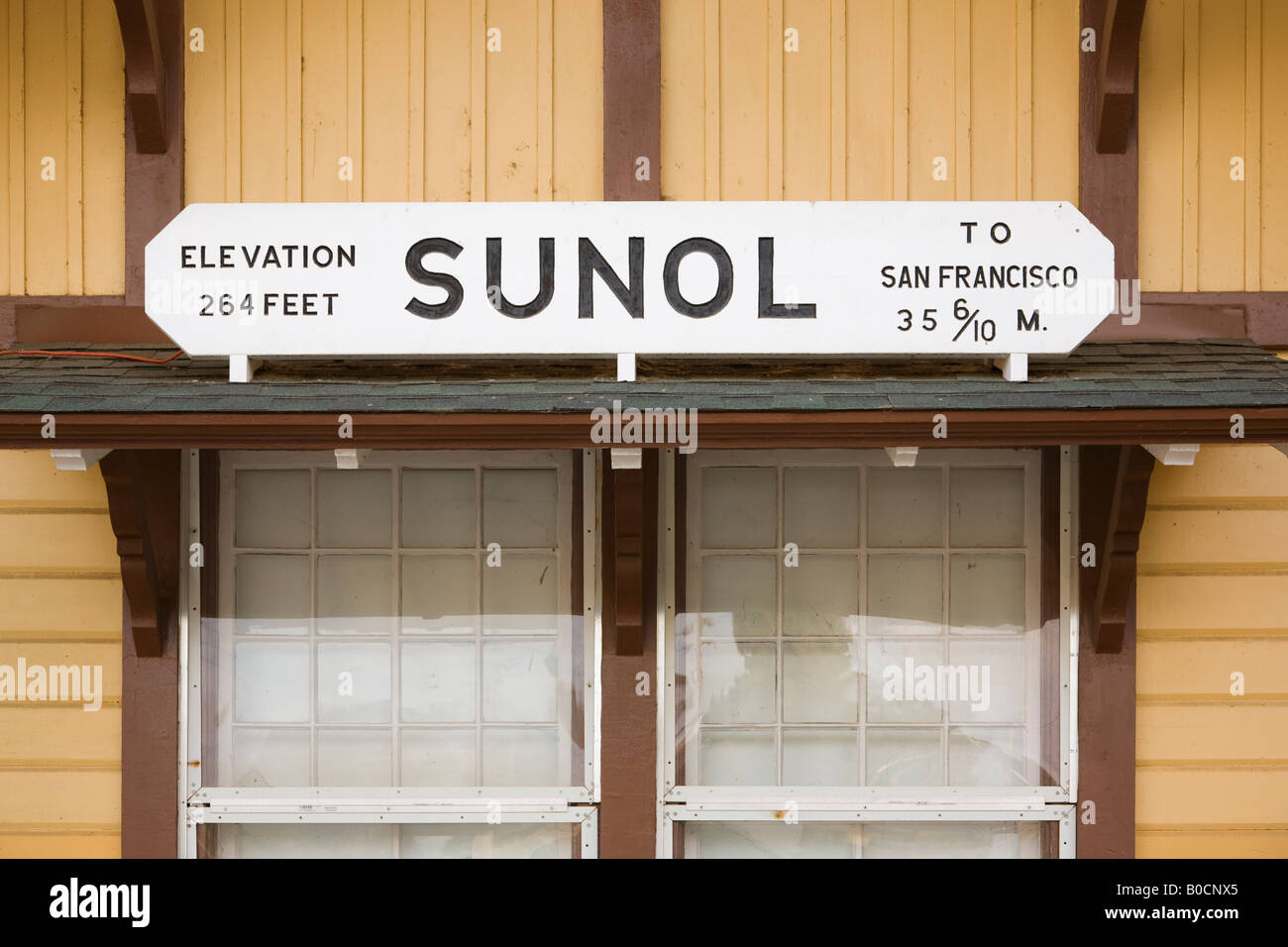 Sunol Depot train station Sunol California USA Stock Photo - Alamy