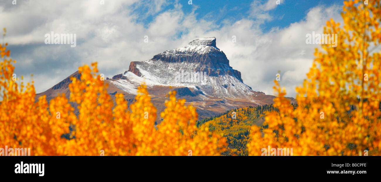 Uncompahgre Peak and Wilderness Area from Slumgullion Pass on Highway ...