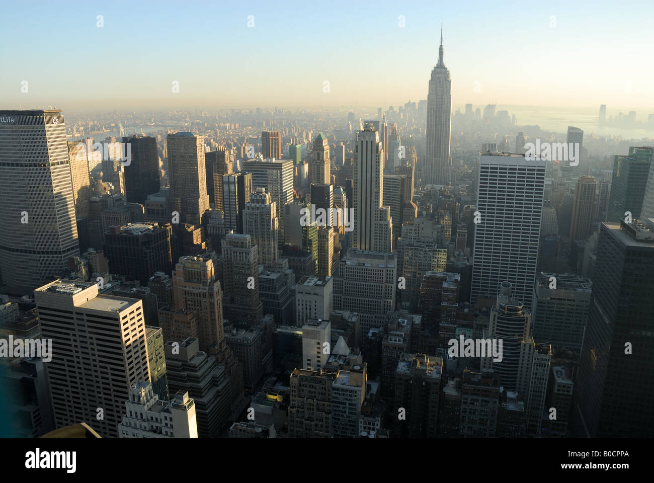 Aerial view over Manhattan, New York City Stock Photo - Alamy