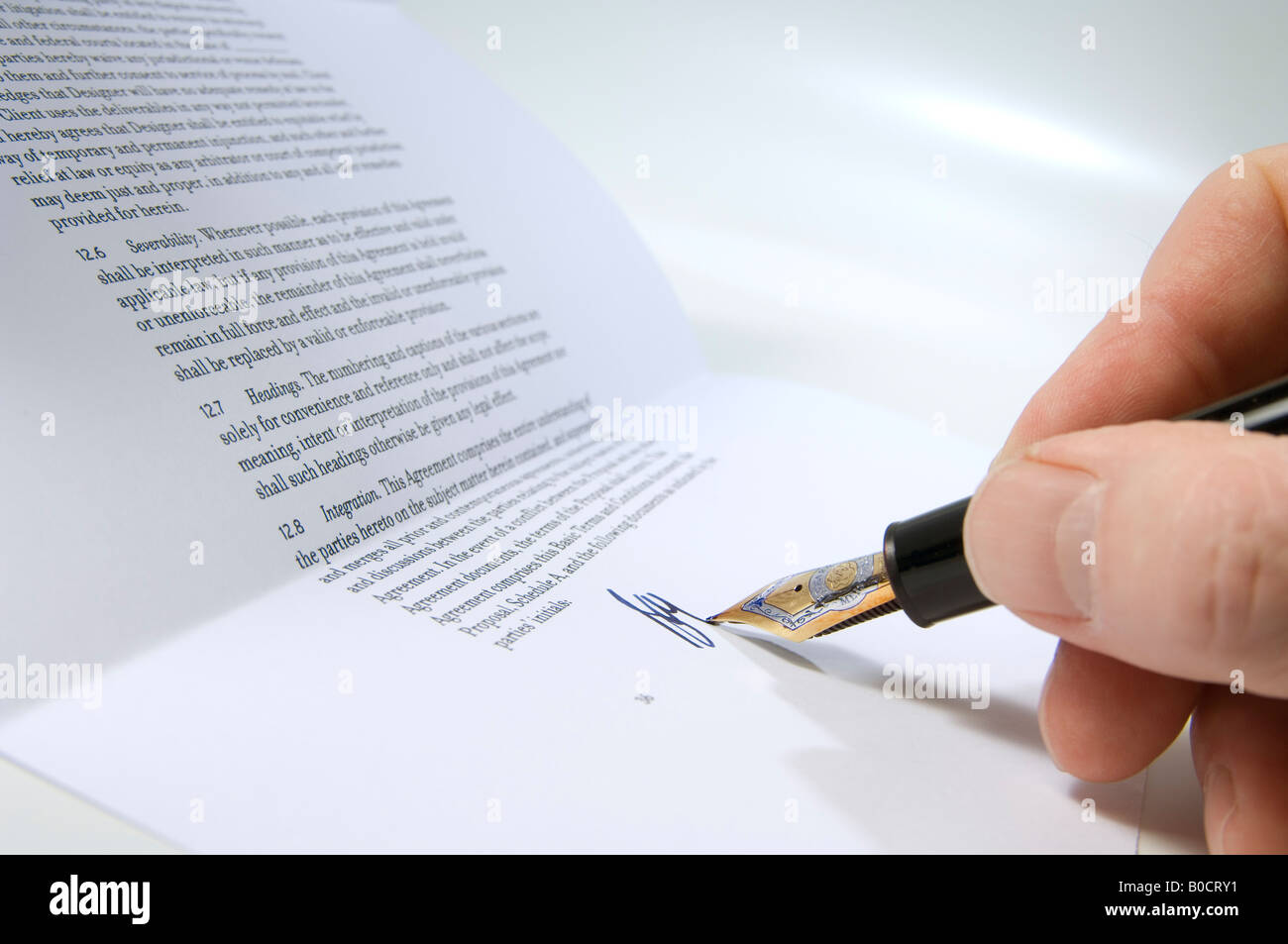 Initialling hi-res stock photography and images - Alamy