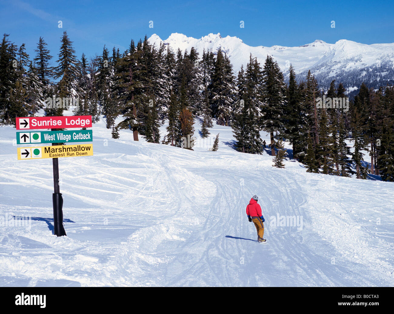 Skiers and snowboarders enjoy a beautiful day at Mount Bachelor Ski ...