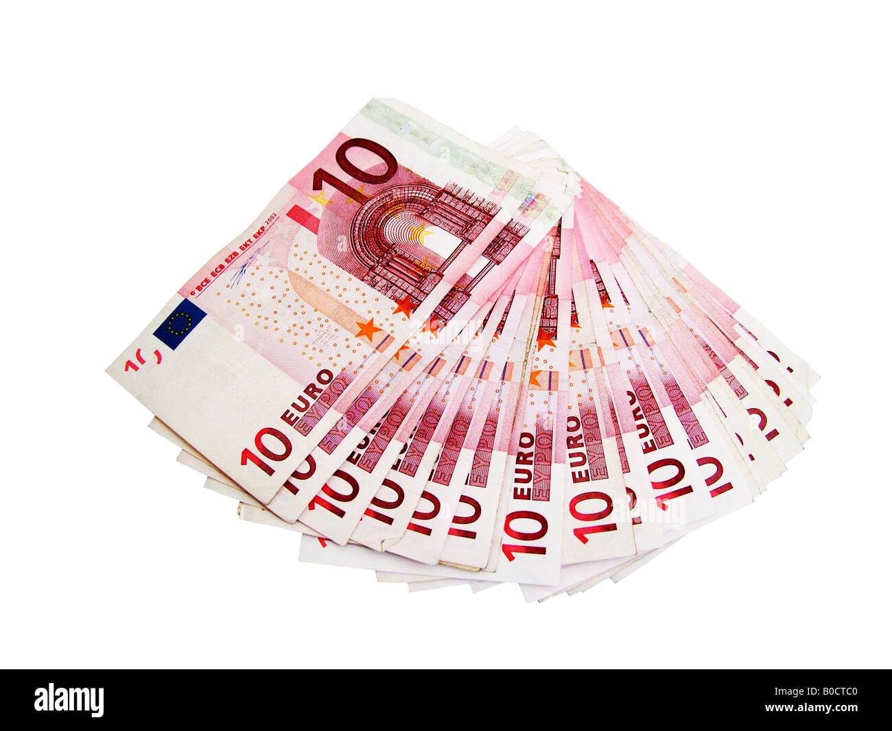 Pile of 20 euro notes Cut Out Stock Images & Pictures - Alamy