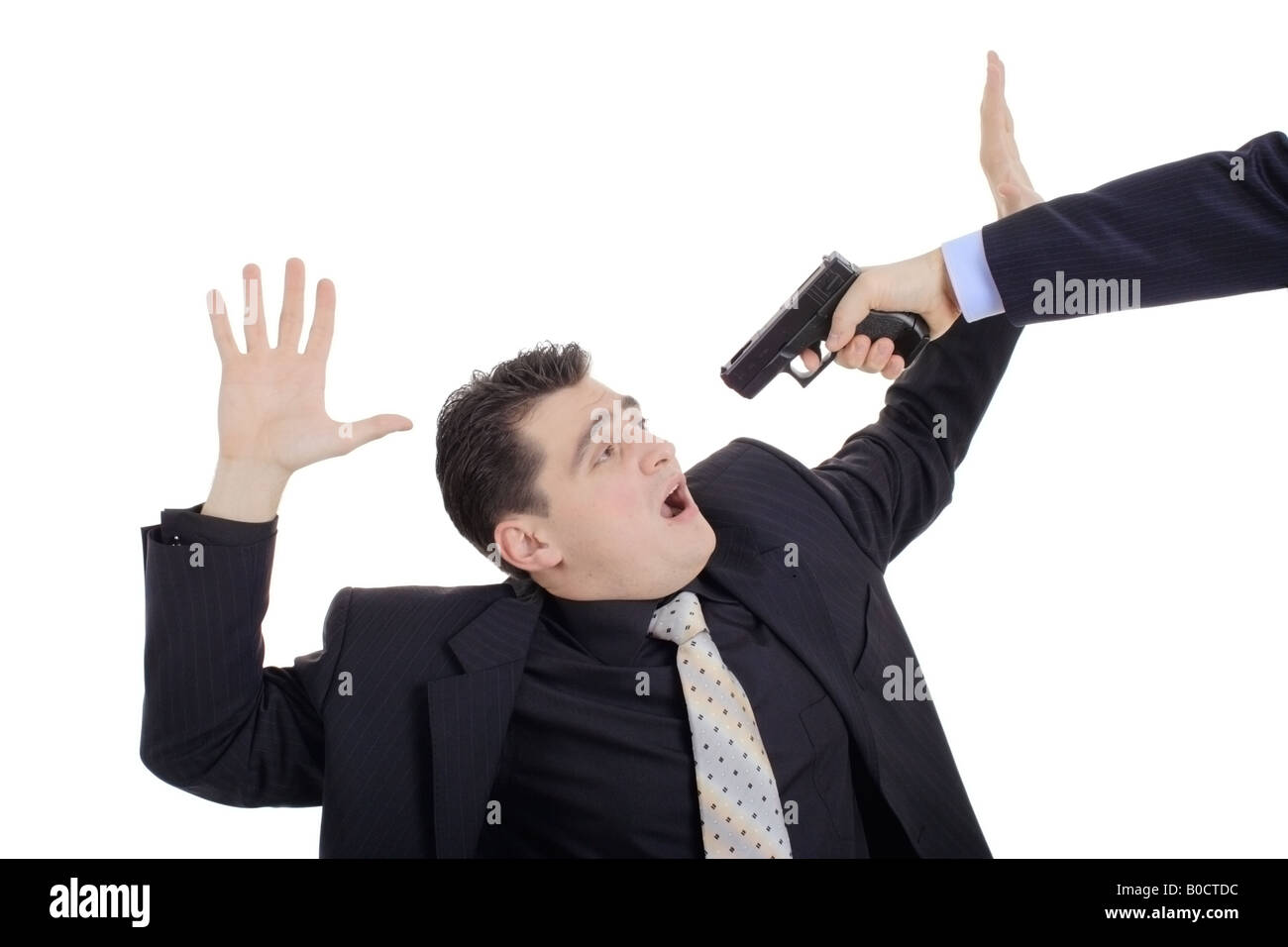 Gun hands up hi-res stock photography and images - Alamy