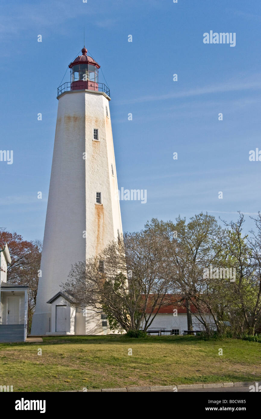 Sandy Hook Lighthouse Sandy Hook New Jersey USA Stock Photo - Alamy