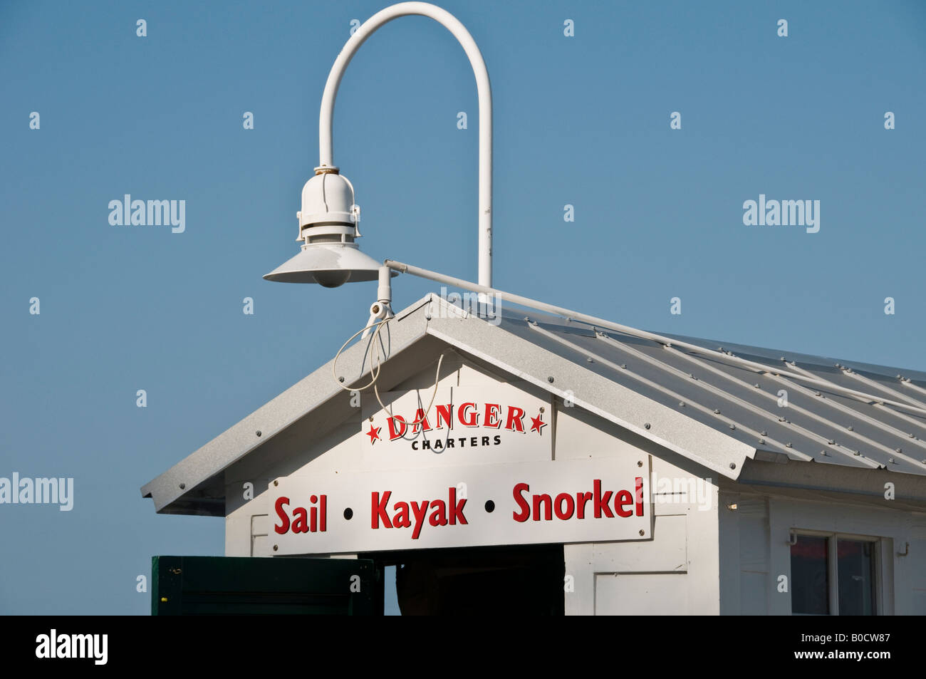 Rental shed in the harbour of Key West in Florida Stock Photo - Alamy