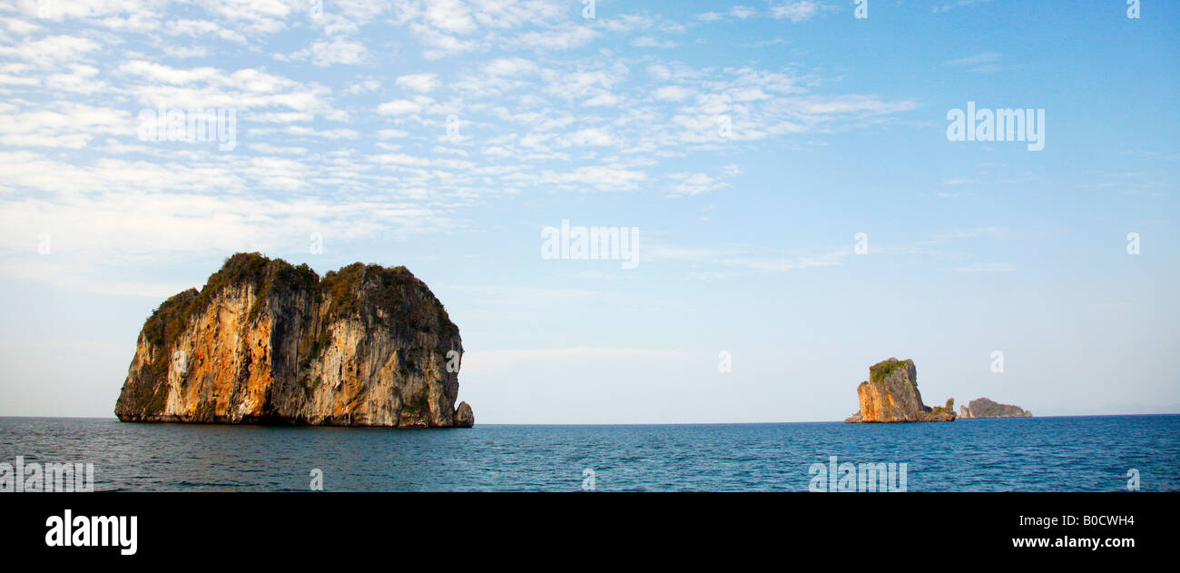 Rock formation island in Andaman Sea, Thai coast, Straights of Malacca ...