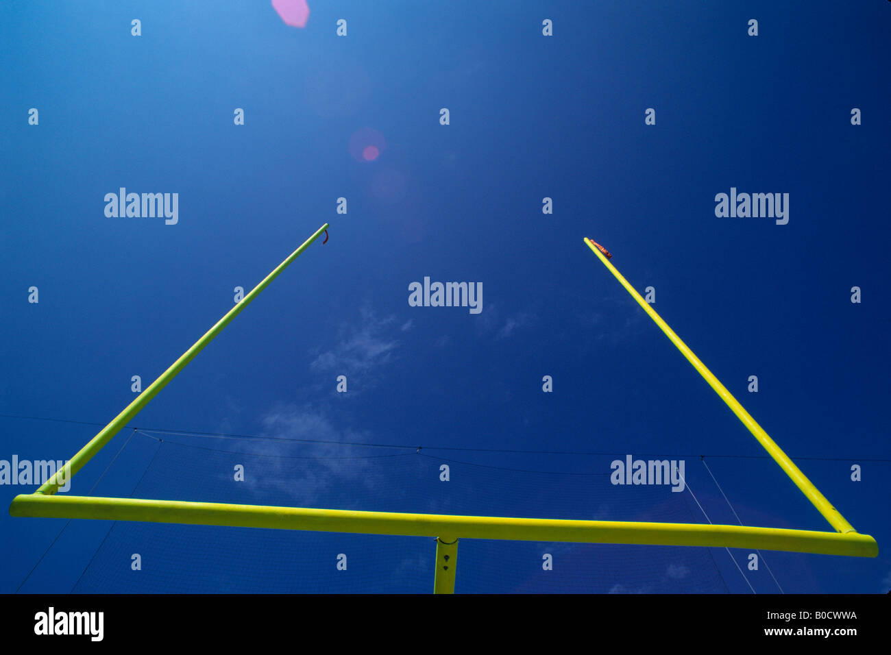 American football goalpost Stock Photo - Alamy