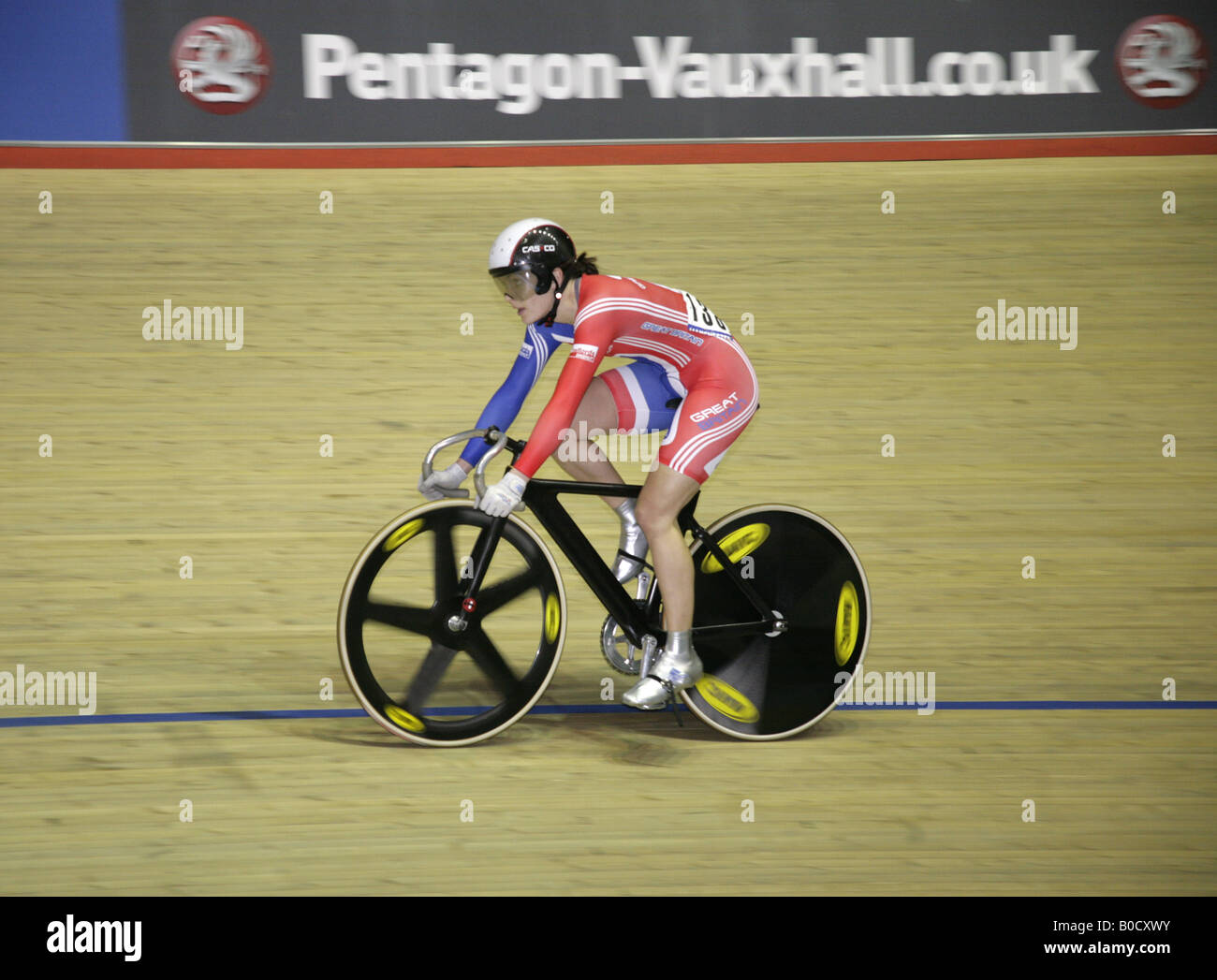 Victoria Pendleton Great Britain sprinter at Manchester UK Velodrome ...