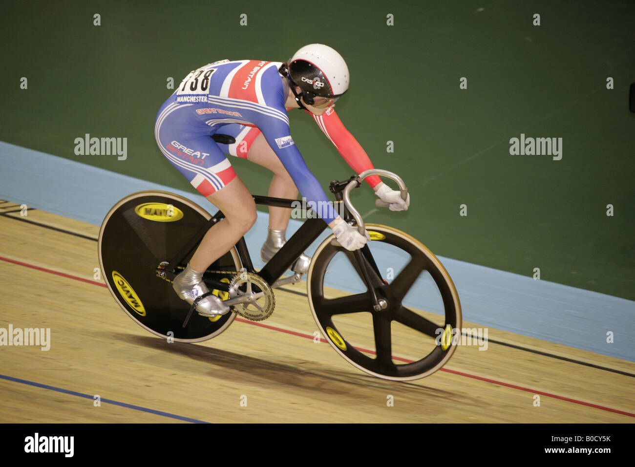 Victoria Pendleton Great Britain sprinter at Manchester UK Velodrome ...