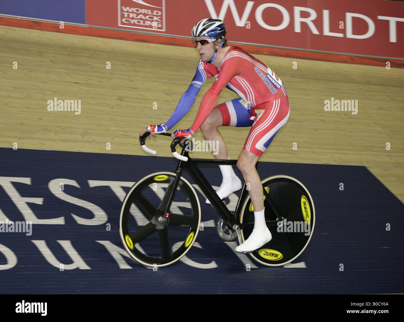 Bradley Wiggins GB member of Gold Medal winning team Manchester UK ...