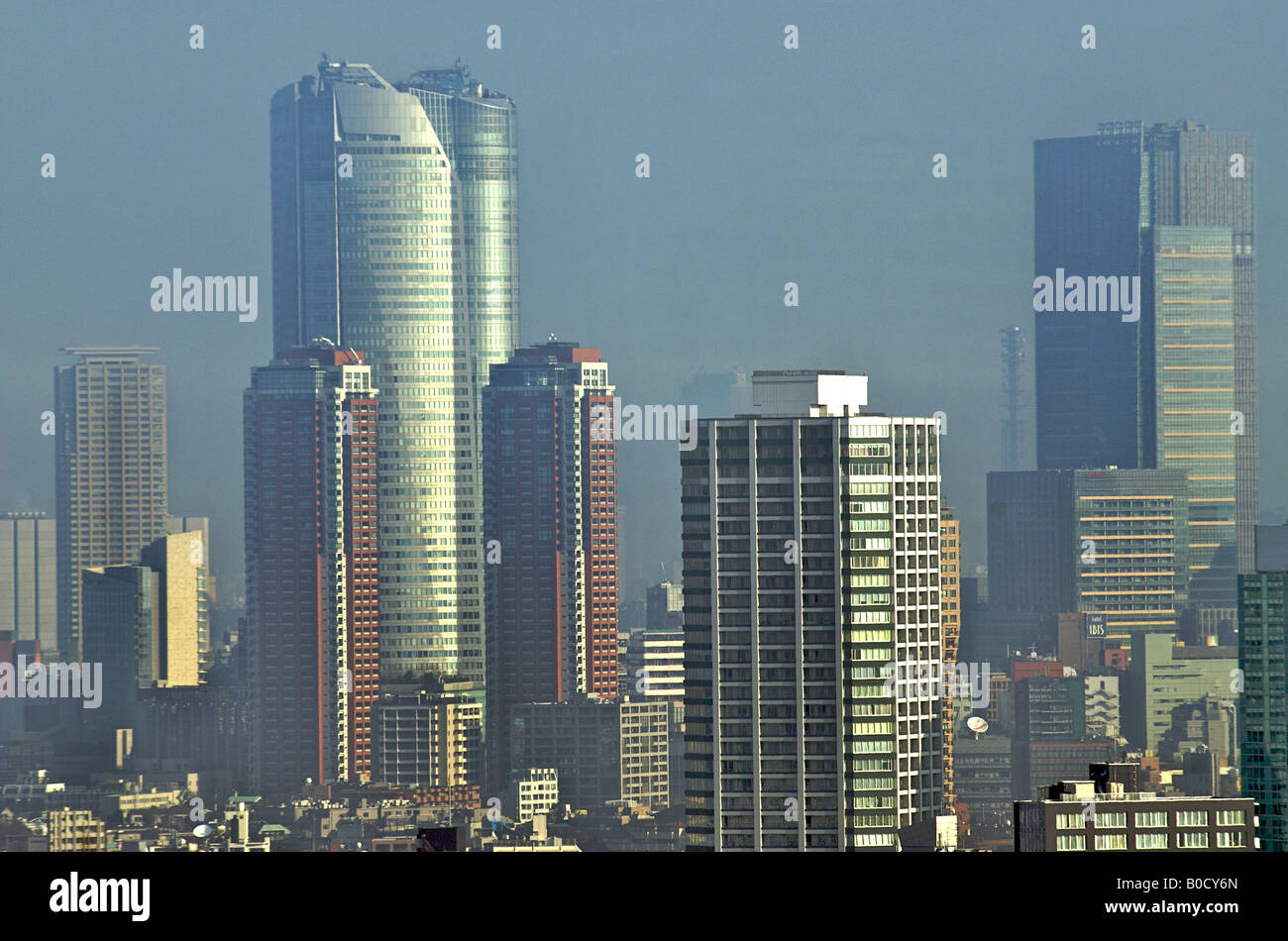 Tokyo high rise buildings viewed from Shinagawa, Japan Stock Photo - Alamy