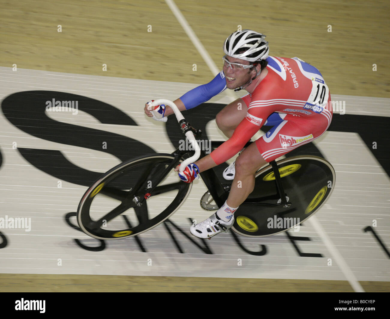 Mark Cavendish GB member of Gold Medal winning team Manchester UK ...