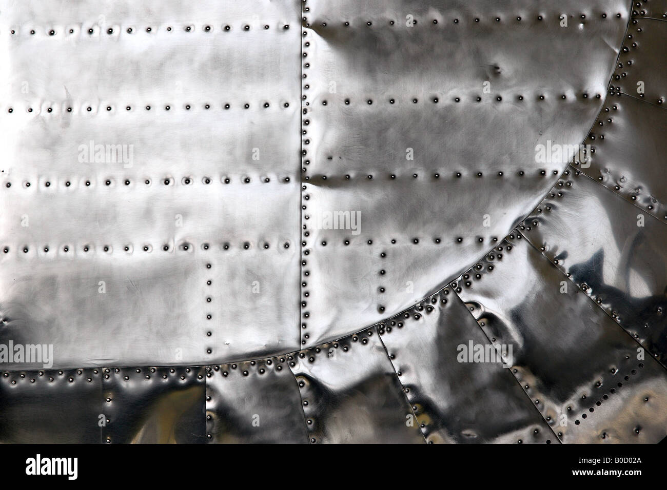 The stressed skin of a Liberator bomber at the Imperial War Museum at ...