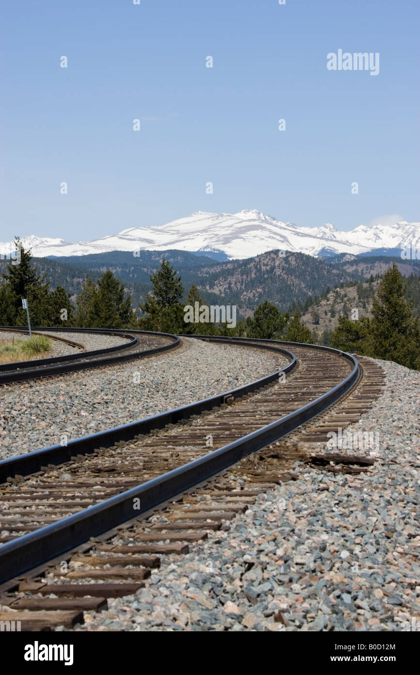 Union Pacific tracks near the Continental Divide Stock Photo - Alamy