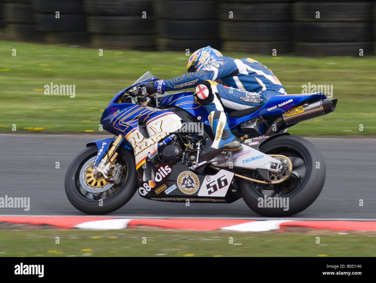 James Buckingham Riding a Honda 1000 Motorbike in the British Superbike ...