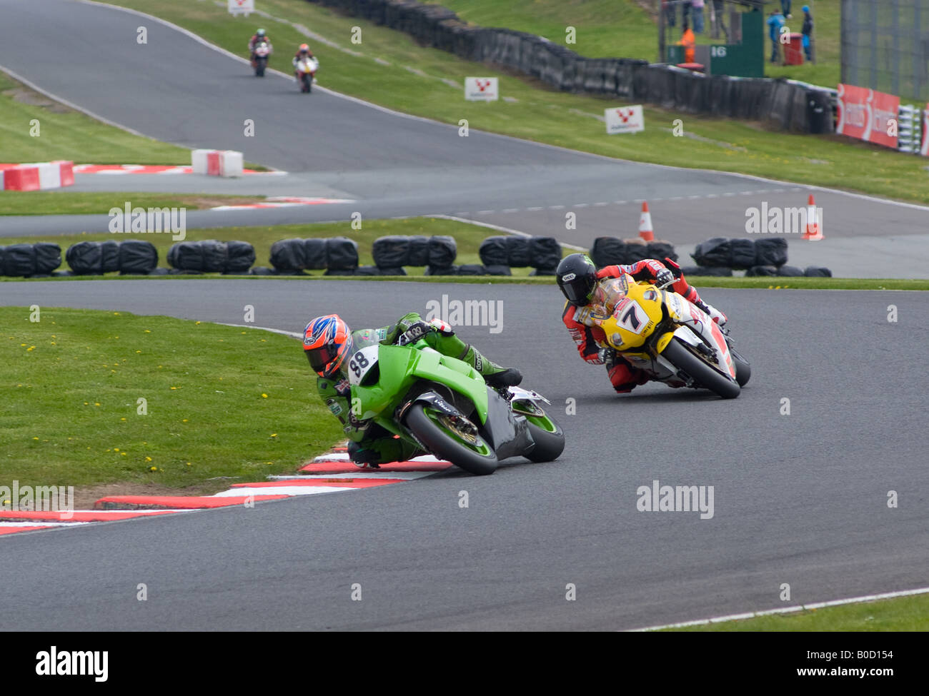 James Ellison Riding a Honda 1000 Motorbike in the British Superbike ...